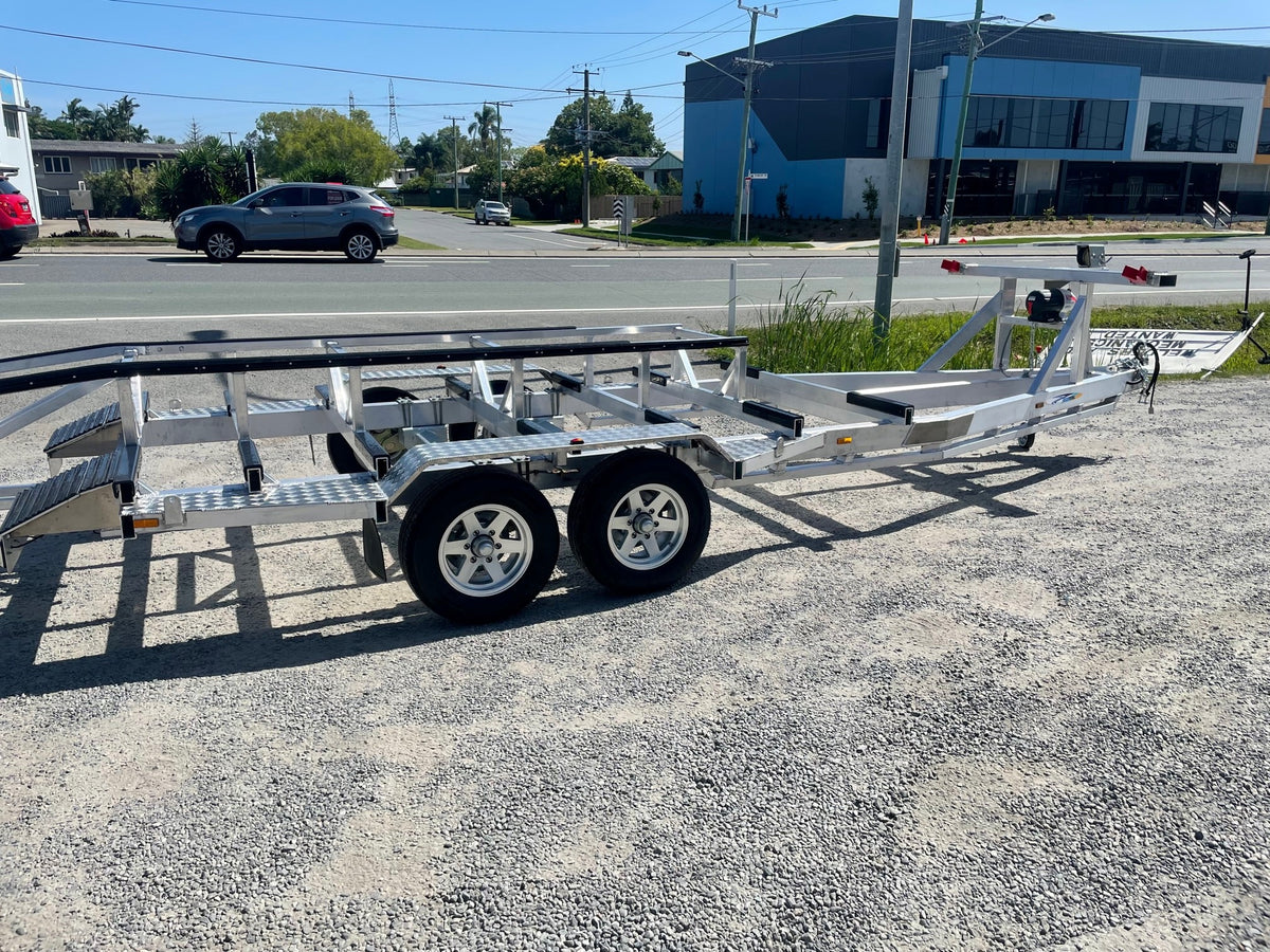 7.2M Seatrail Aluminium Cat Trailer – Seatrail Boat Trailers