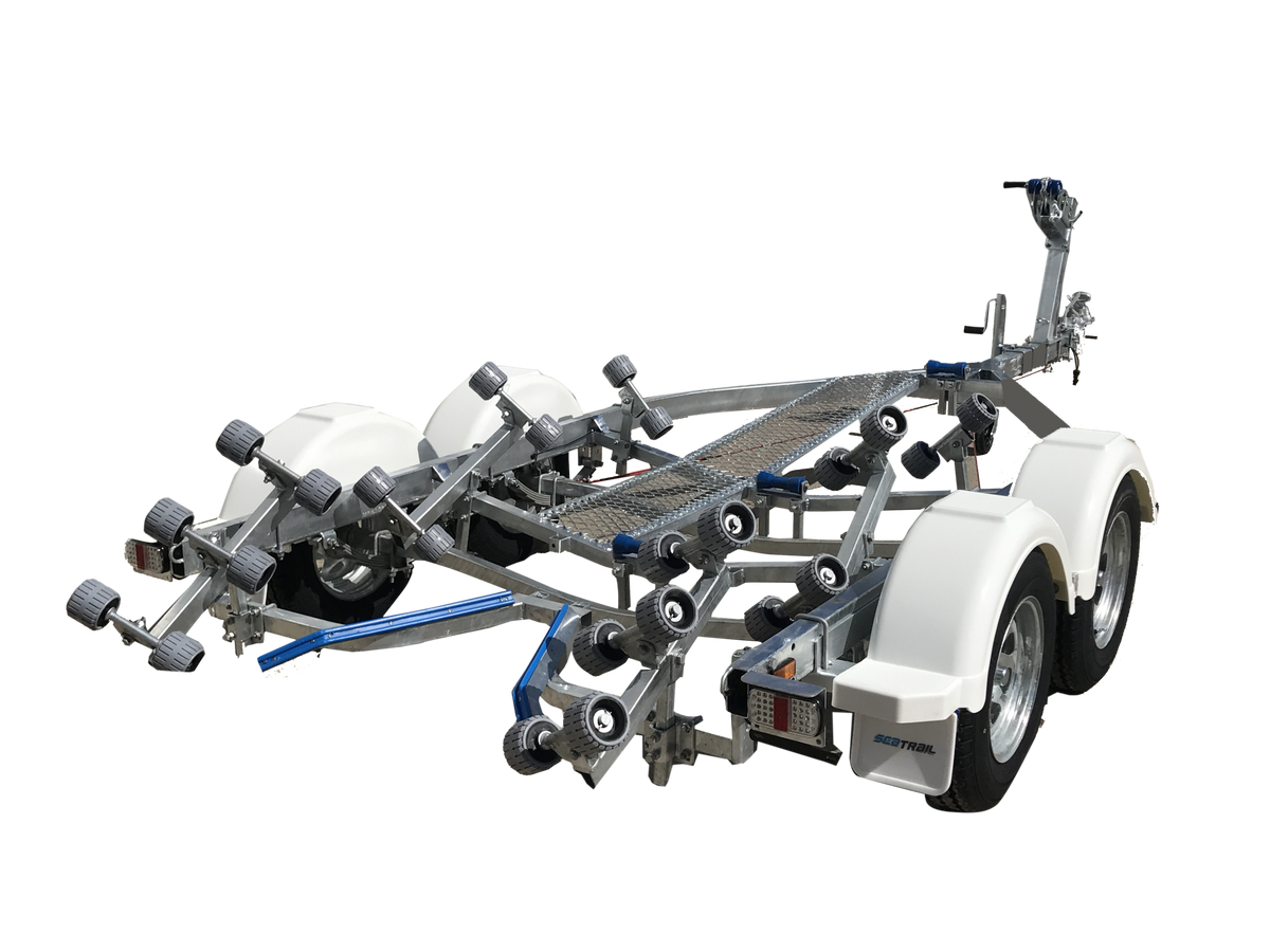 5.3M Seatrail Tandem Rollered Boat Trailer – Seatrail Boat Trailers
