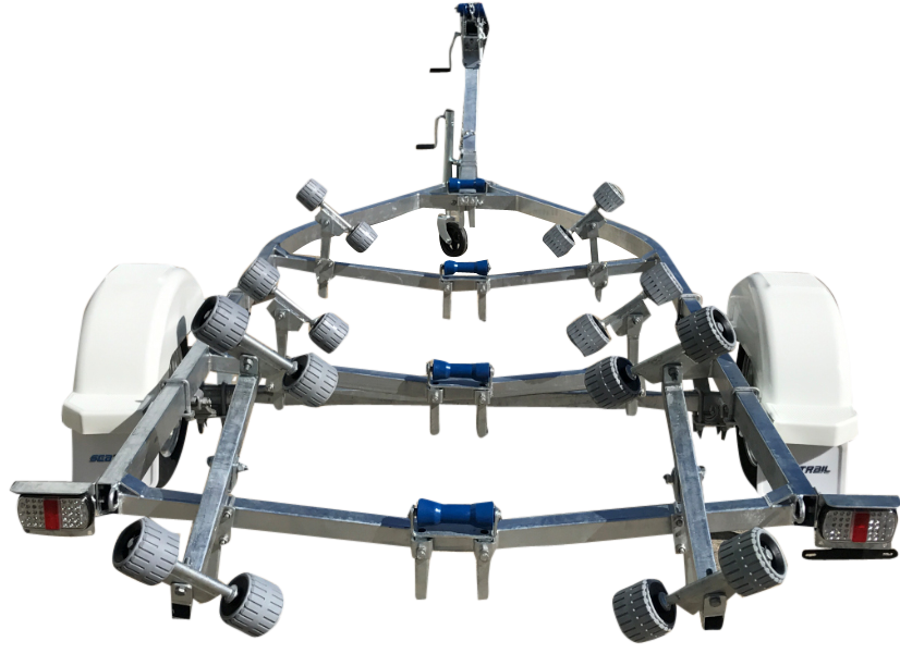 4.8M Seatrail Unbraked Rollered Boat Trailer – Seatrail Boat Trailers